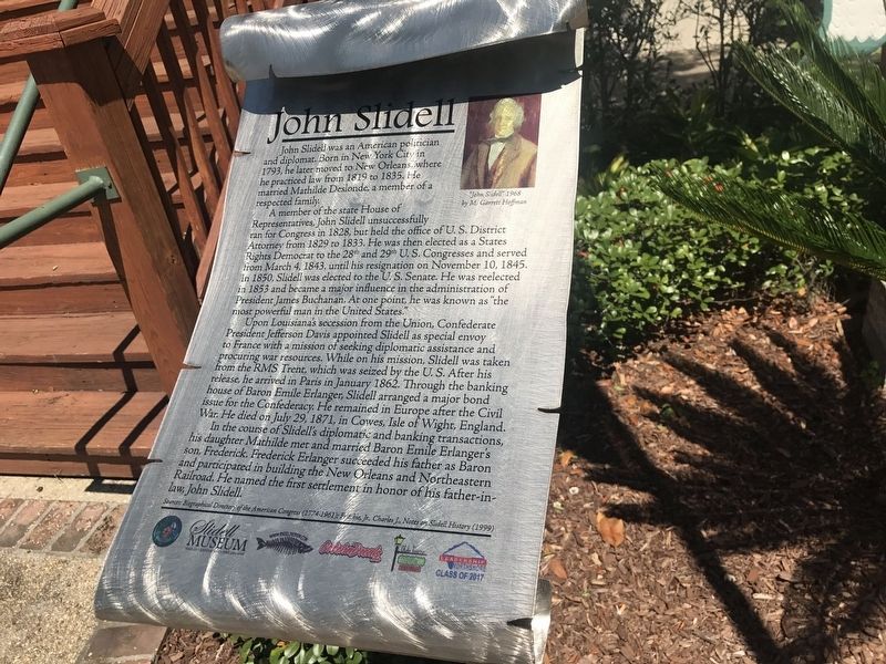 John Slidell Historical Marker