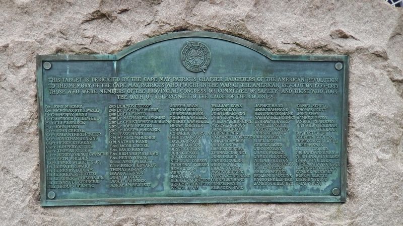 Cape May Revolutionary Patriot Memorial, a War Memorial