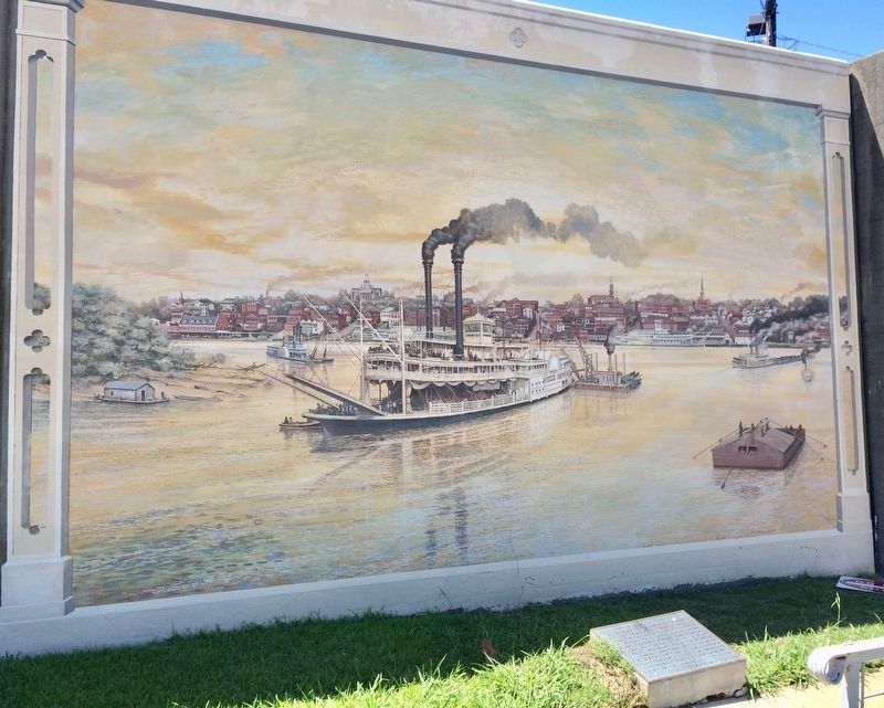 Vicksburg Waterfront Circa 1907 Historical Marker