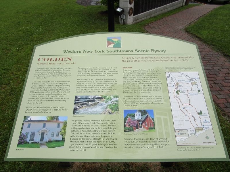 Colden Historical Marker