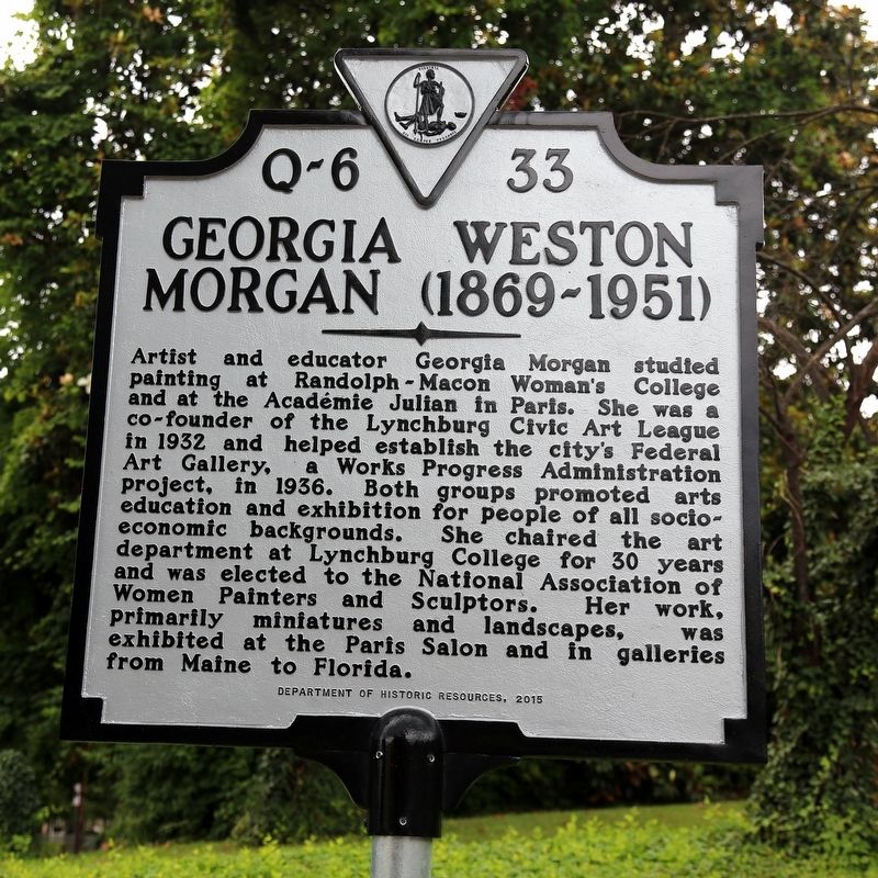 Georgia Weston Morgan Historical Marker
