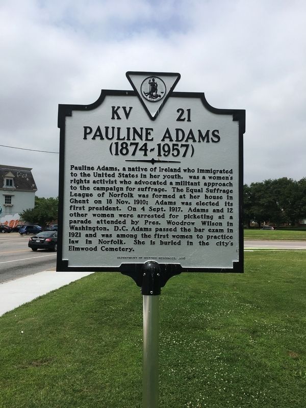 Pauline Adams Historical Marker
