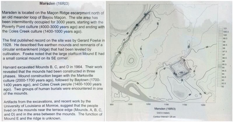 Marsden Mounds Historical Marker