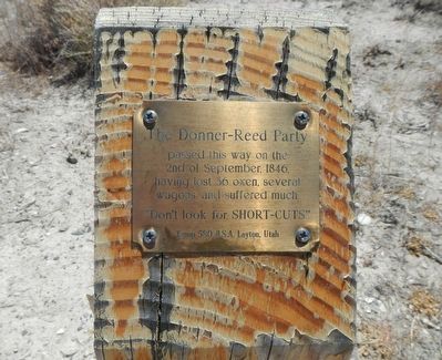 The Donner-Reed Party Historical Marker