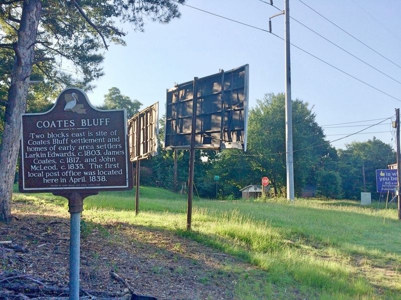 Coates Bluff Historical Marker
