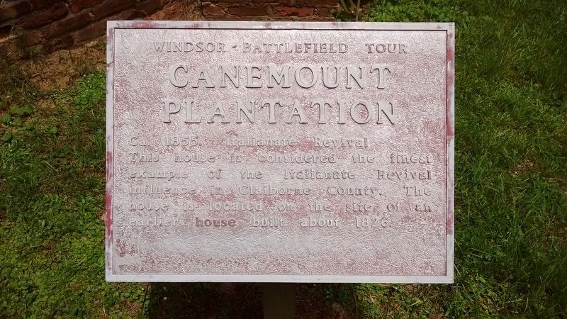 Canemount Plantation Historical Marker