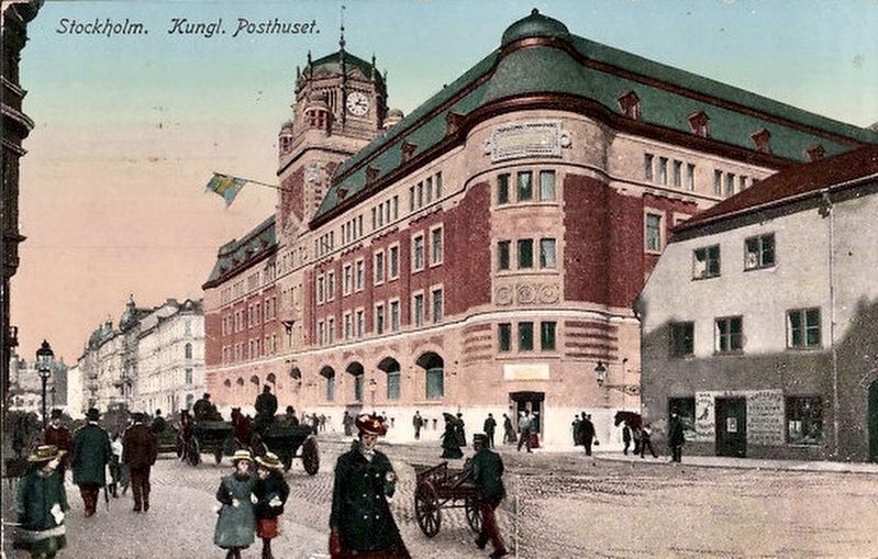 Centralposthuset / The Central Post Office Historical Marker