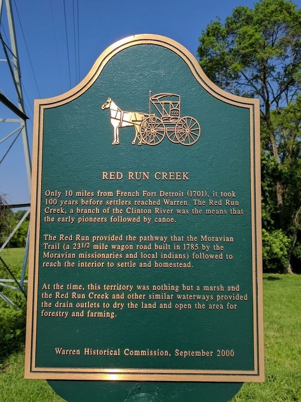 Red Run Creek Historical Marker