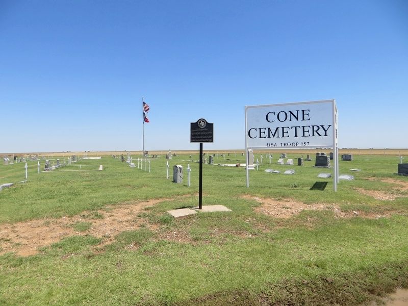Cone Cemetery Historical Marker
