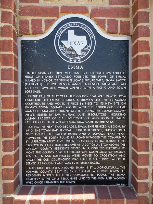Emma Historical Marker