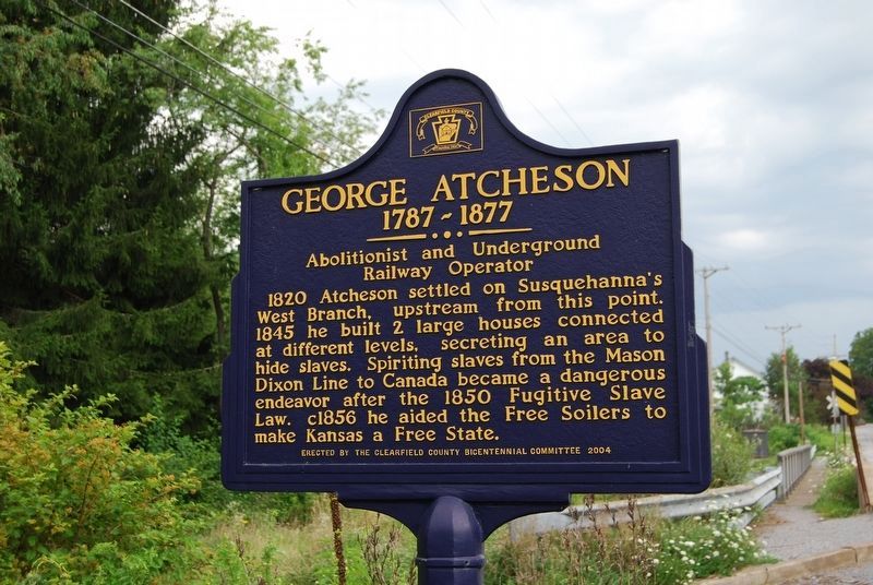 George Atcheson Historical Marker
