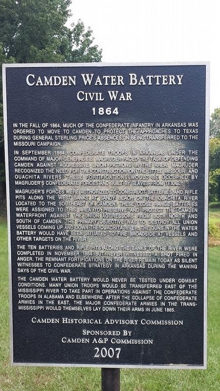 Camden Water Battle Historical Marker