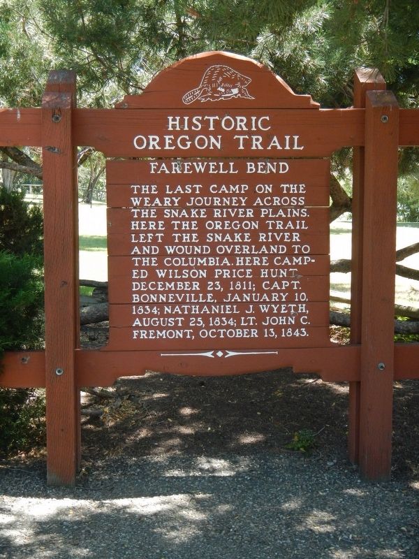 Farewell Bend Historical Marker