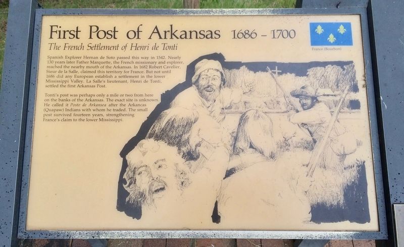 First Post of Arkansas Historical Marker