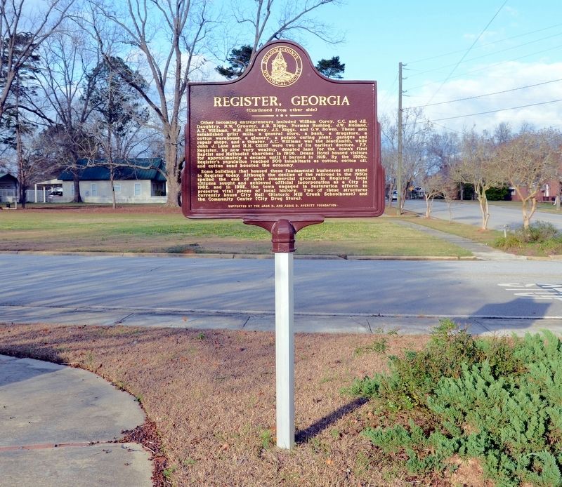 Register, Georgia Historical Marker