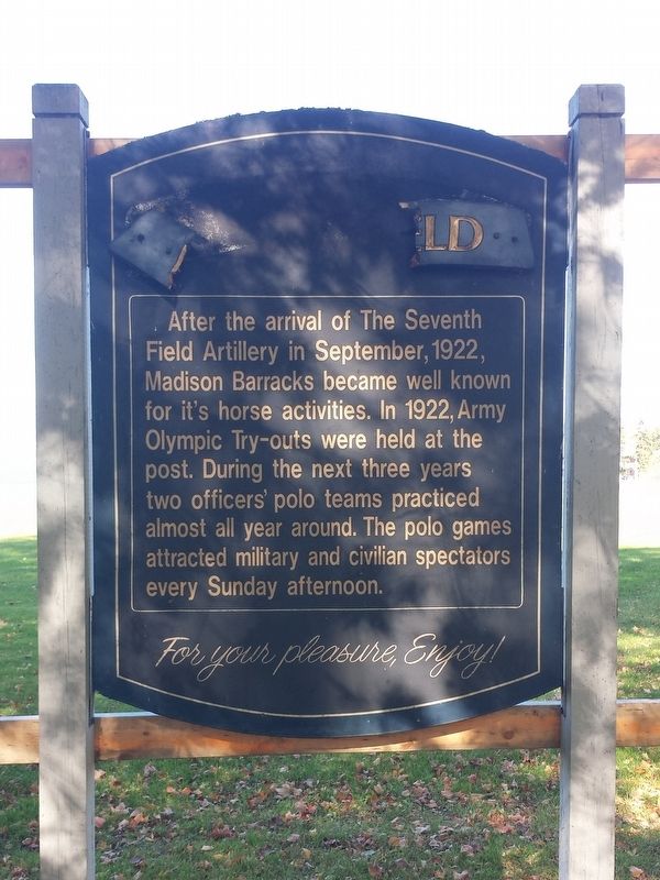 Polo Field Historical Marker