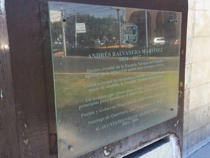 Andrés Balvanera Martínez Historical Marker