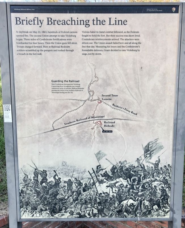 Briefly Breaching the Line Historical Marker