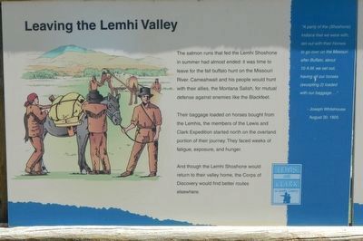 Leaving the Lemhi Valley Historical Marker