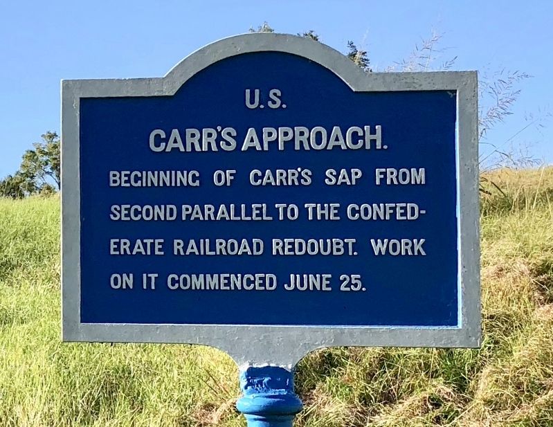 U.S. Carr's Approach. Historical Marker