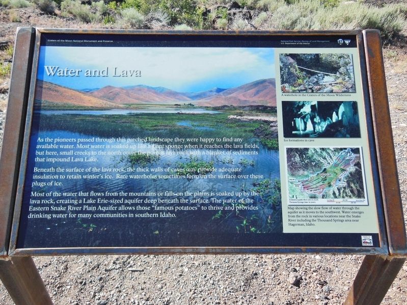 Water and Lava Historical Marker