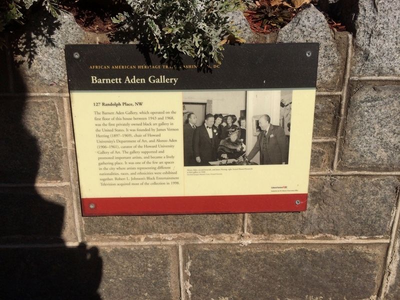 Barnett Aden Gallery Historical Marker