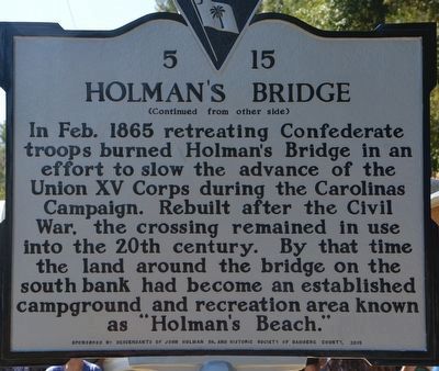 Holman's Bridge Historical Marker