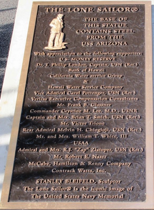 The Lone Sailor, a War Memorial