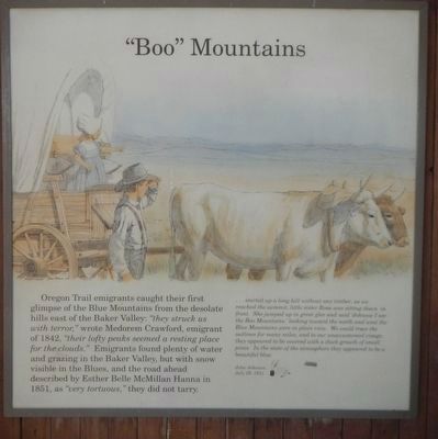 Baker Valley Rest Area Oregon Trail Kiosk Historical Marker