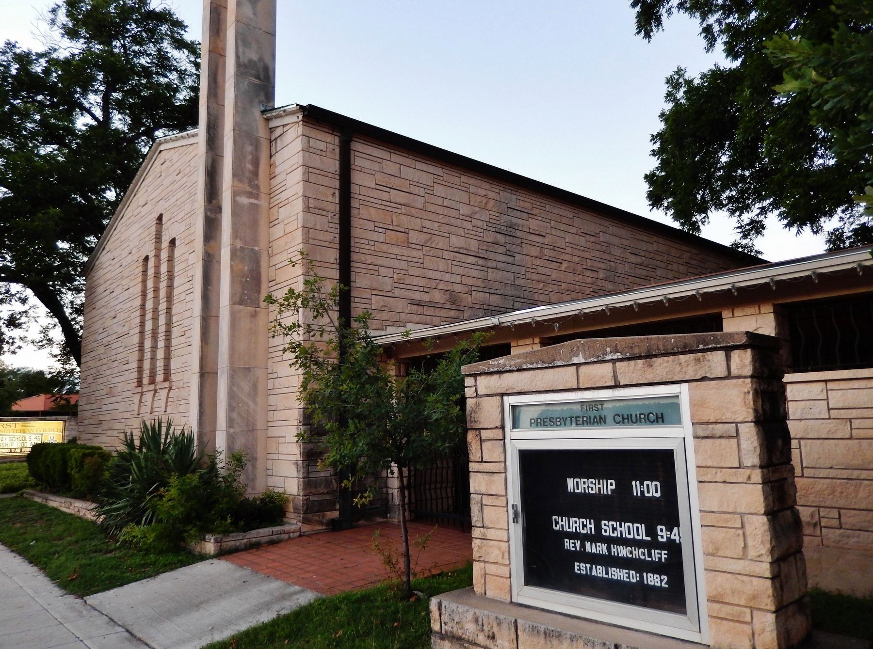 First Presbyterian Church of Uvalde Historical Marker