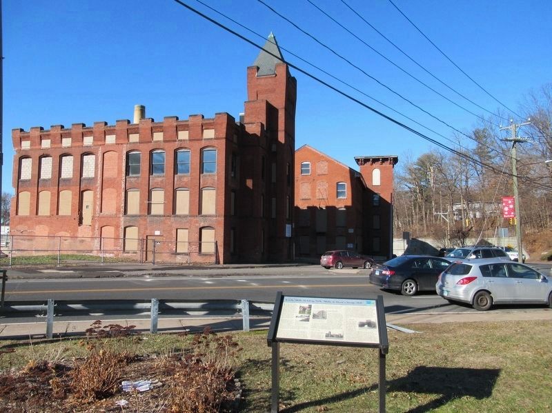 Fitch Mill, Belding Silk Mills & Dart's Stone Mill Historical Marker