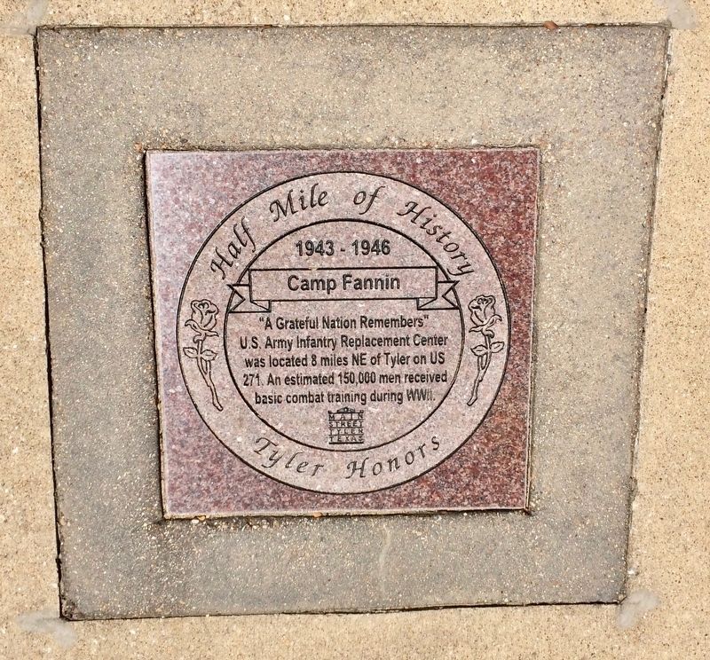 Camp Fannin Historical Marker