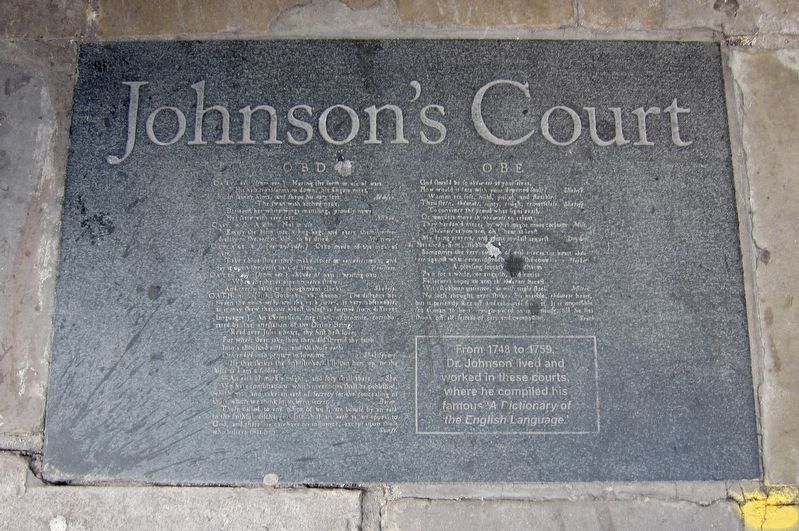 Johnson's Court Historical Marker