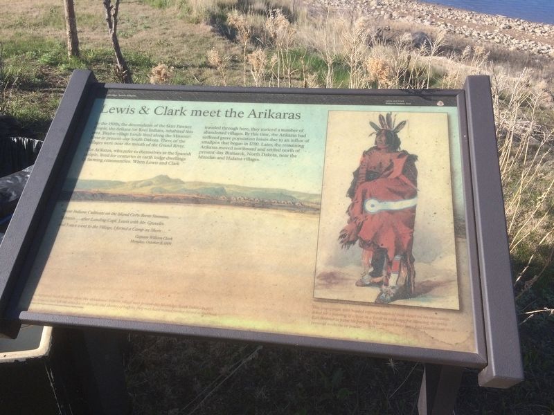 Lewis & Clark meet the Arikaras Historical Marker