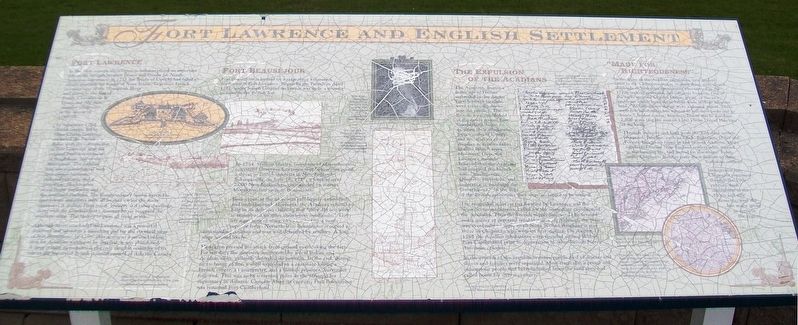 Fort Lawrence and English Settlement Historical Marker