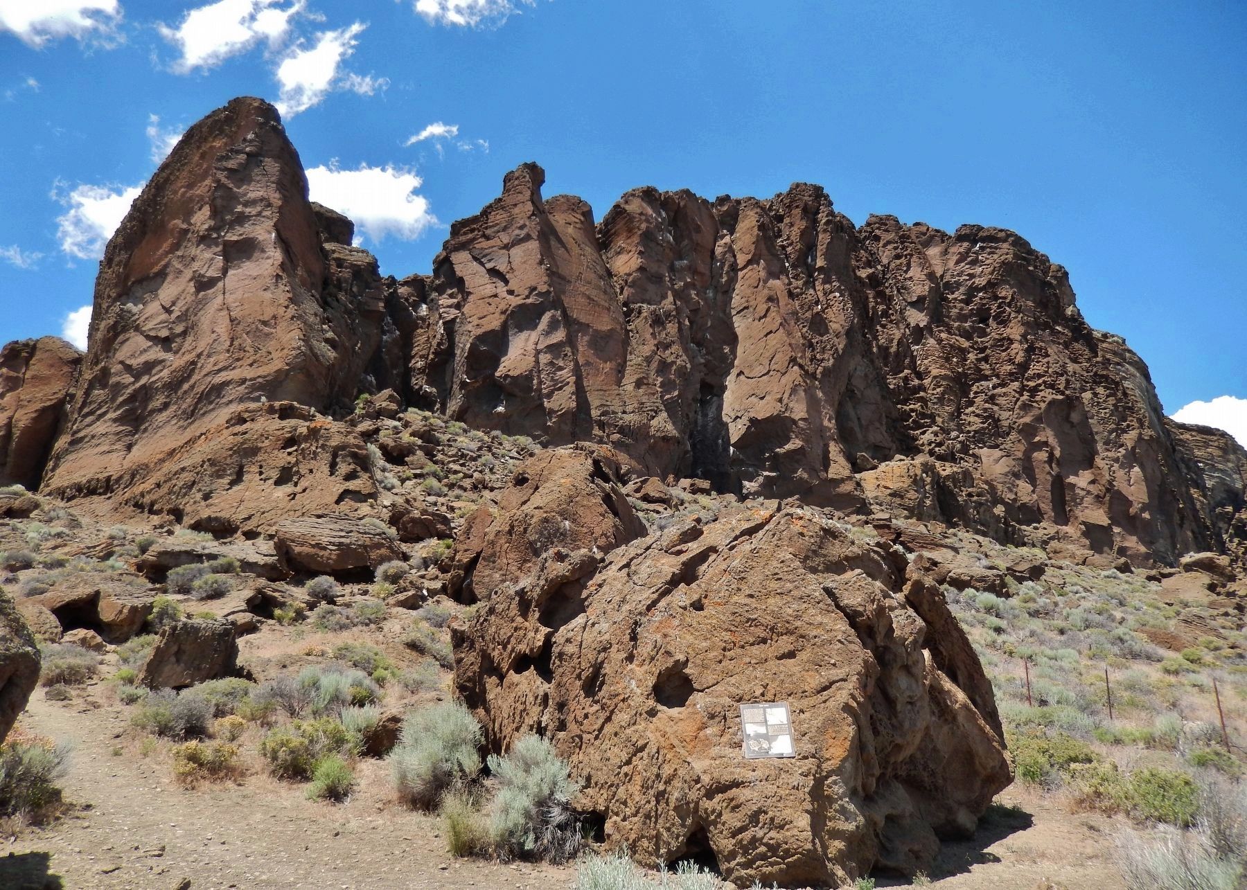 Fort Rock Historical Marker