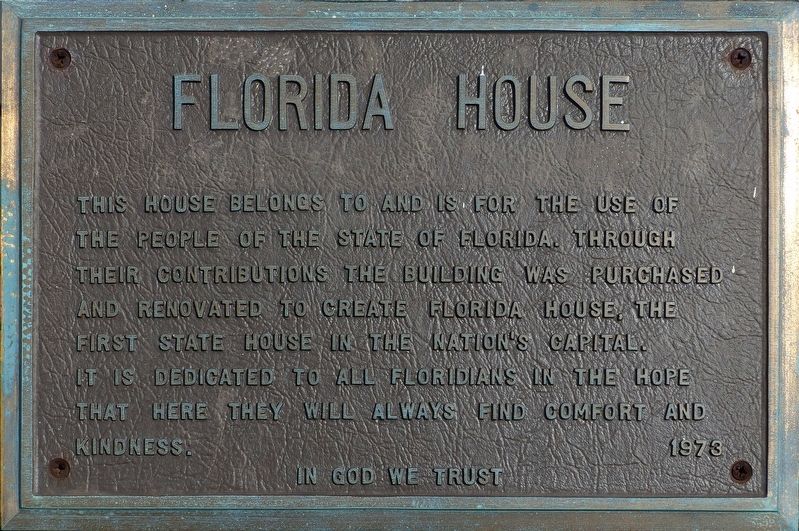 Florida House Historical Marker