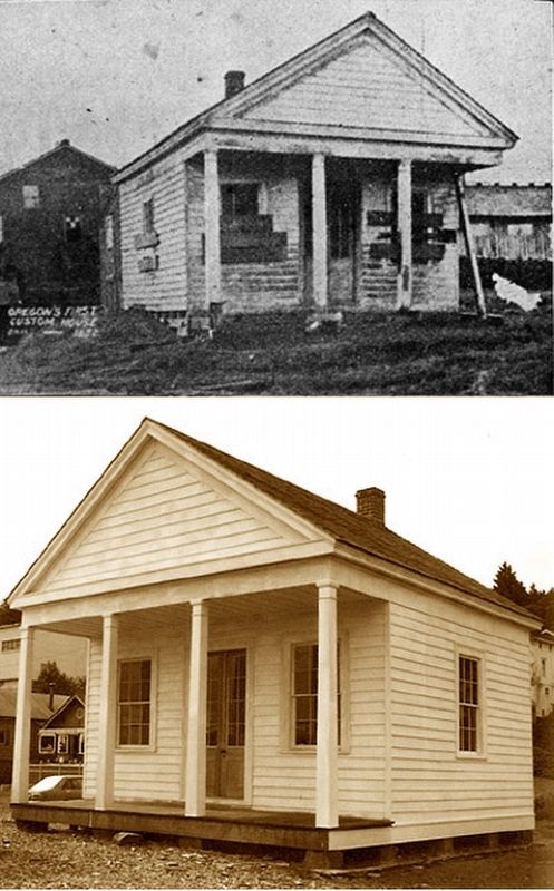Custom House Reconstruction Historical Marker