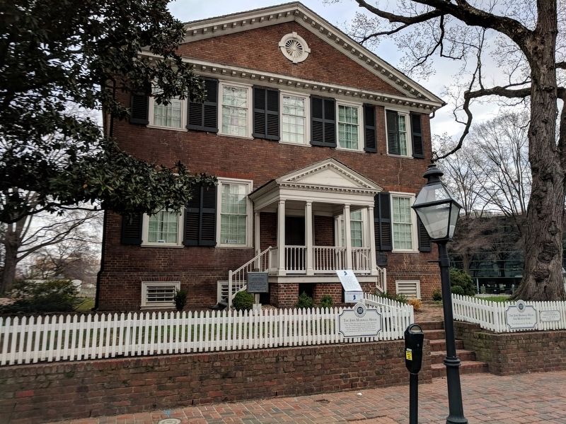 The John Marshall House Historical Marker