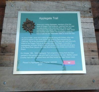 The Applegate Trail Historical Marker