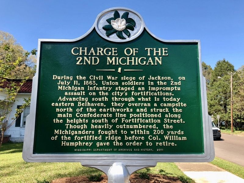 Charge of the 2nd Michigan Historical Marker