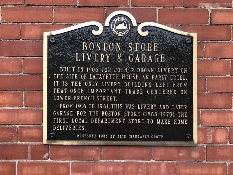 Boston Store Livery & Garage Historical Marker