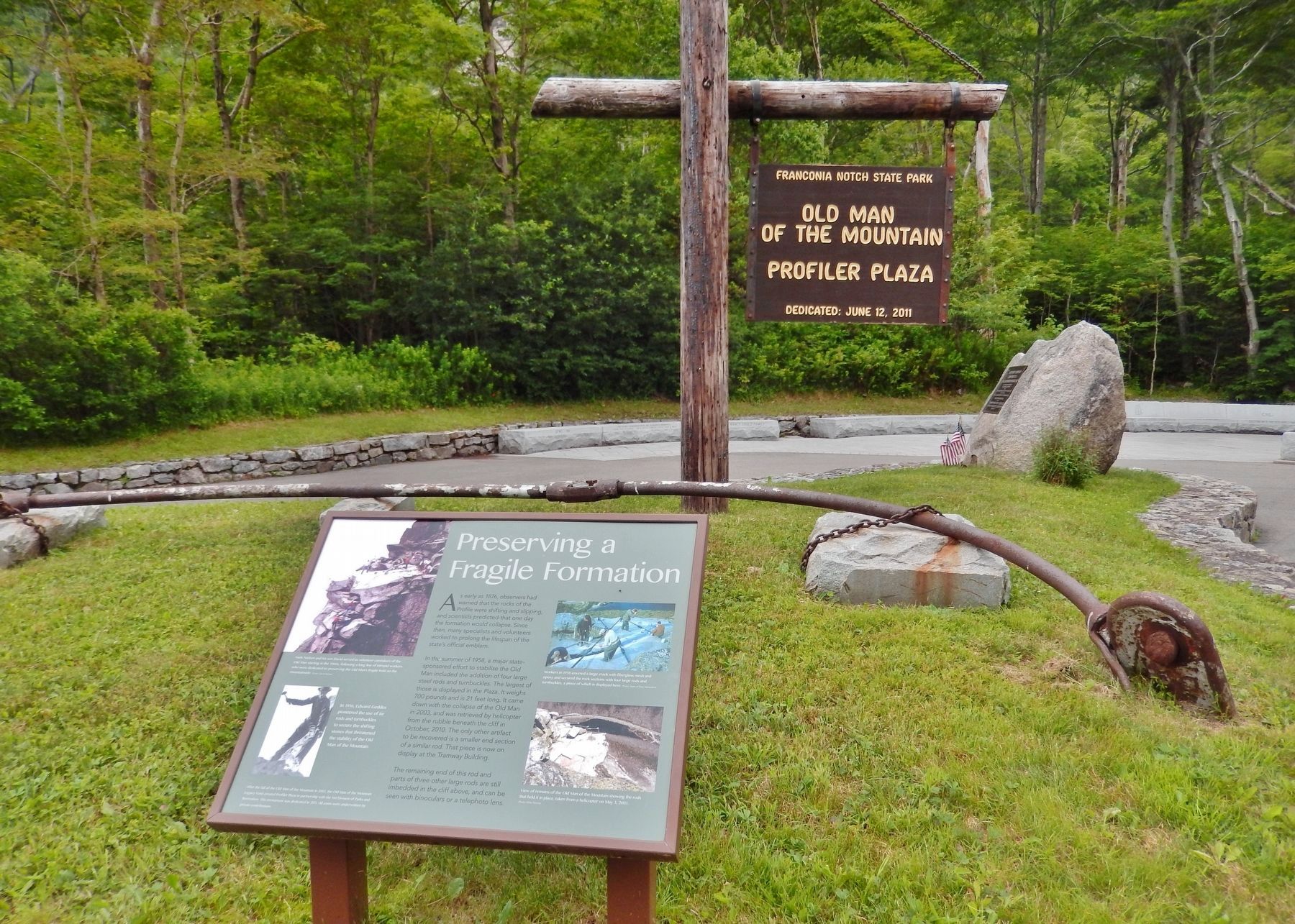Preserving a Fragile Formation Historical Marker