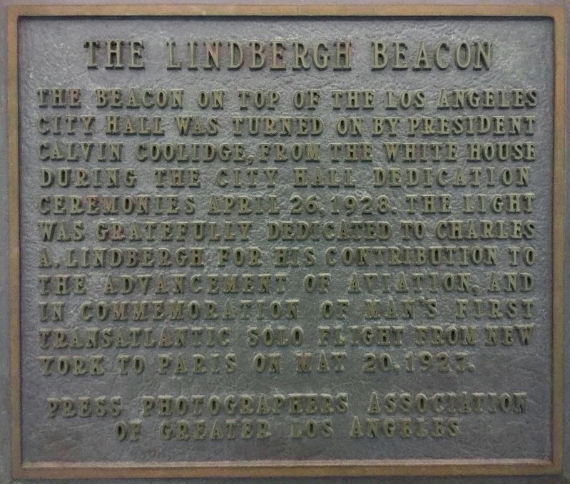 The Lindbergh Beacon Historical Marker