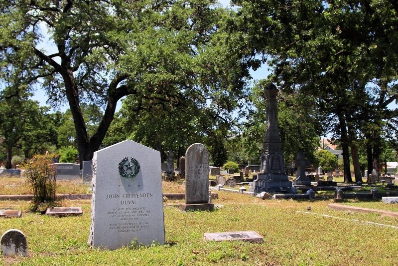 John Crittenden Duval Historical Marker