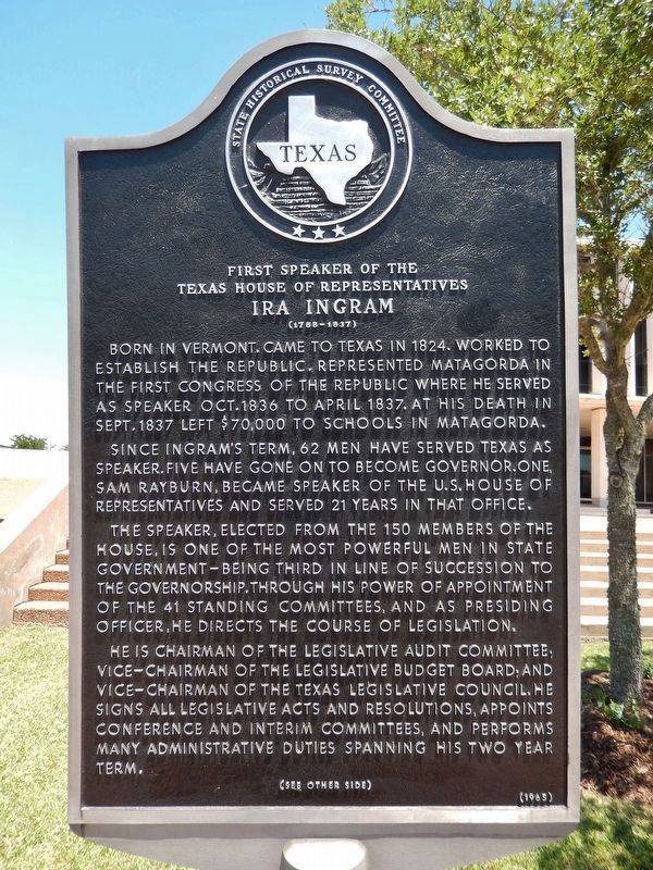 Ira Ingram Historical Marker