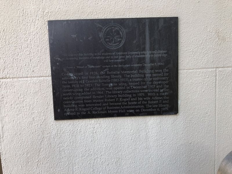 Battelle Memorial Building Historical Marker