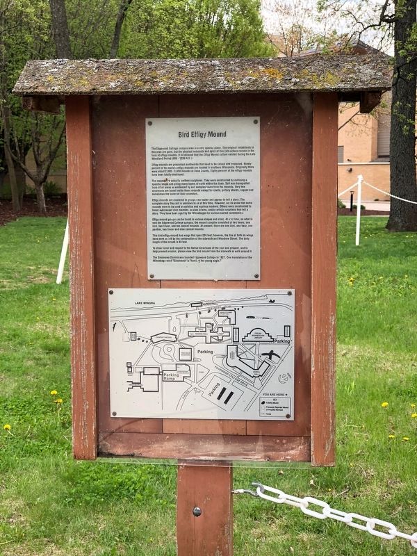 Indian Bird Effigy Mound Historical Marker