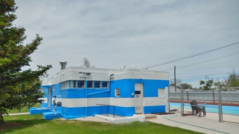 Hugo Municipal Pool Historical Marker