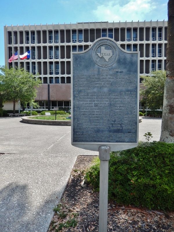 Rabbi Henry Cohen Historical Marker